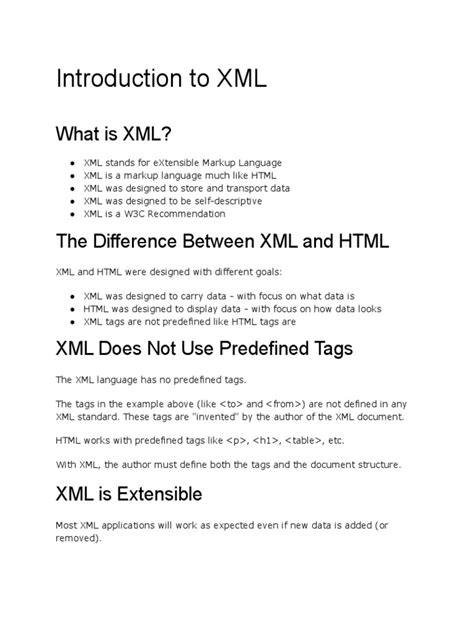 wt unit ii pdf xml schema xml