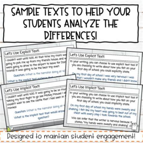 4th 5th Grade Explicit Vs Implicit Text Lessons Implicit Vs Explicit
