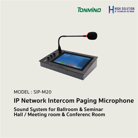sip m20 tonmind ip network intercom paging microphone sound system for ballroom and seminar hall