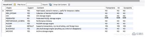 mysql有哪些存储引擎 MySQL数据库 亿速云