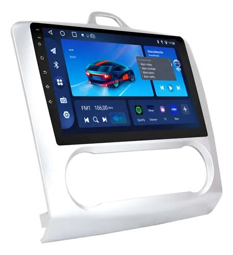 Multimidia Focus 2008 A 2013 Android 14 64gb Carplay 9p Voz Prata Ar