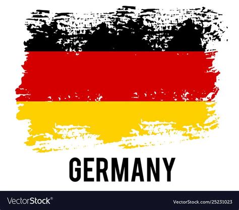 Germany Flag Official Colors And Proportion Vector Image
