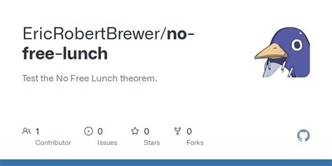GitHub EricRobertBrewer No Free Lunch Test The No Free Lunch Theorem