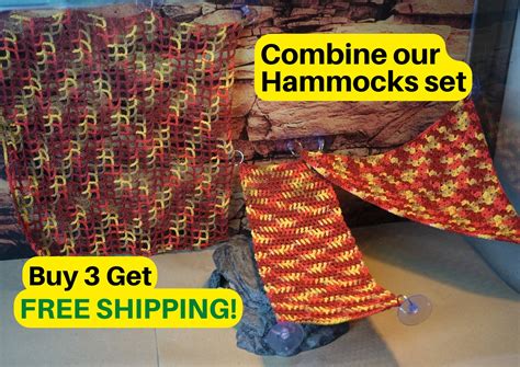 Colorful Reptile Hammock Reptile Lounger Reptile Swing Etsy