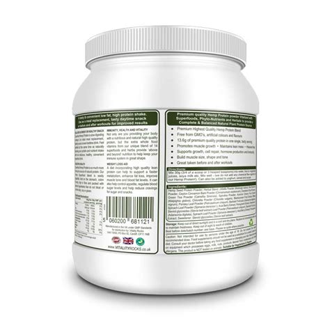 Hemp Protein With Added Superfoods Vitality Rocks