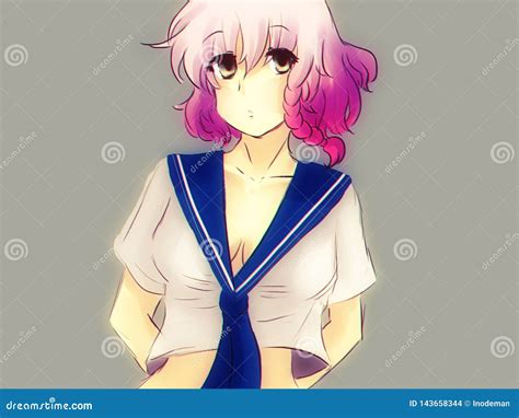 Cute And Anime Girls Stock Illustration Illustration Of Girls Cute And Anime Girls Stock Illustration Illustration Of Girls