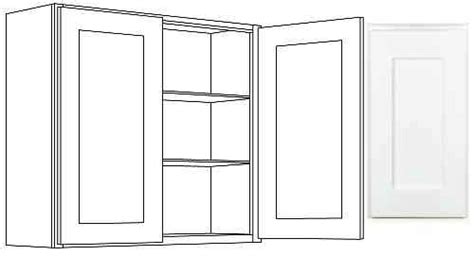 Kitchen Cabinet Luxor White Wall 30x30 W3030 Plywood Box Mg