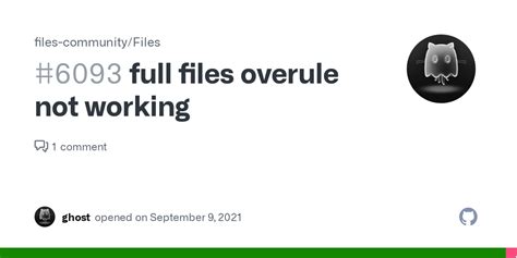 Full Files Overule Not Working · Issue 6093 · Files Communityfiles