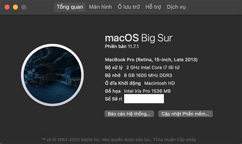 Macbook Pro late 2013 nên xài OS nào Viết bởi tad diatone
