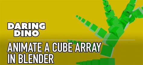 Animate A Cube Array In Blender Blendernation