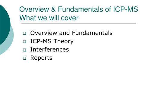 Ppt Instrumentation And Methods Icp Ms Uranium Powerpoint