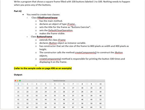 Write A Program That Shows A Square Frame Filled With Chegg Com