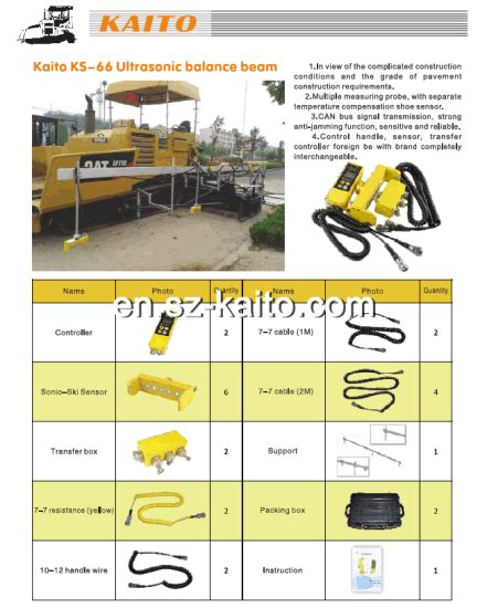 Abgvolvo Asphalt Paver Leveling System Moba Sensor And Leveling System