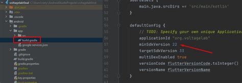 Where Is Flutter Minsdkversion And How To Change It Flutter
