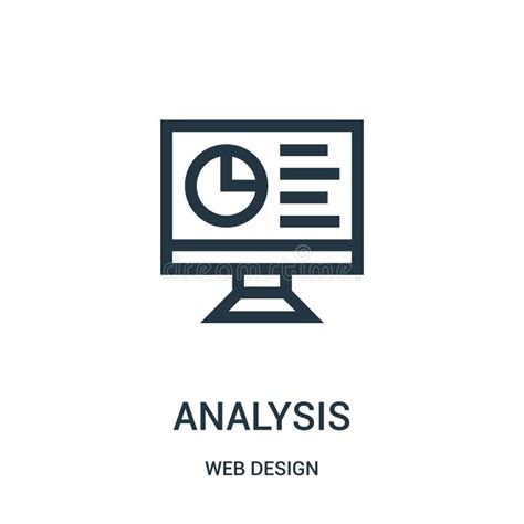 Analysis Icon Vector From Web Design Collection Thin Line Analysis