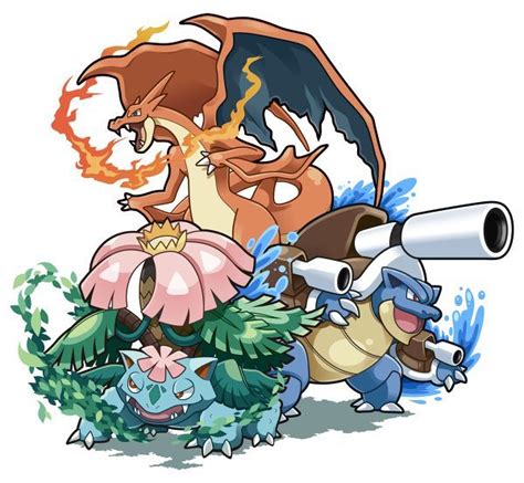 Pokemon X And Y Mega Evolution Charizard Blastoise Venusaur