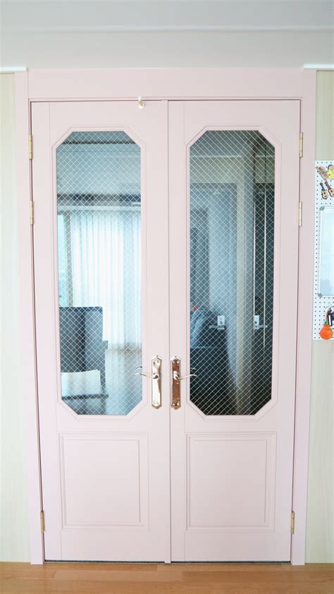 핑크중문 고민끝에 프렌치도어로 우리집 현관 화사하게 변신끝 네이버 블로그