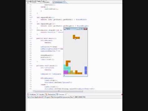 My First Java Game Simple Tetris YouTube