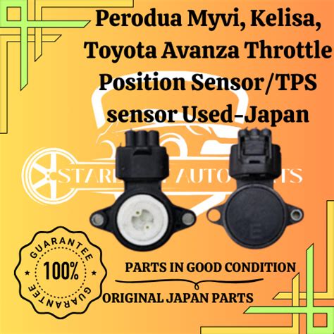 Perodua Myvi Kelisa Toyota Avanza Throttle Position Sensortps Sensor Used Japan Shopee Malaysia
