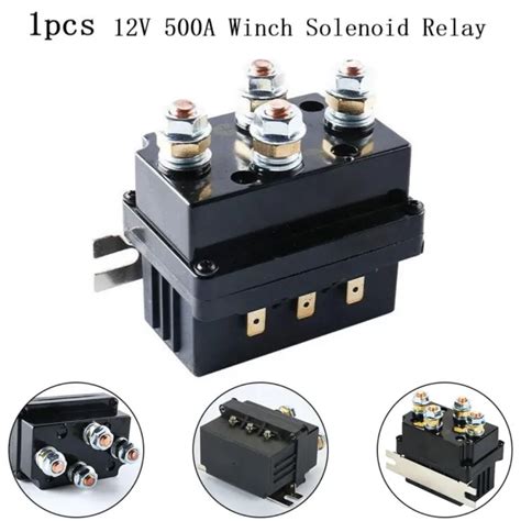 RELAIS SOLÉNOÏDE TREUIL électrique haute performance 12V 500A avec