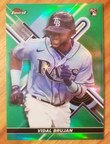 2022 Topps Finest Vidal Brujan 3 Green Refractor 99 Rc For Sale
