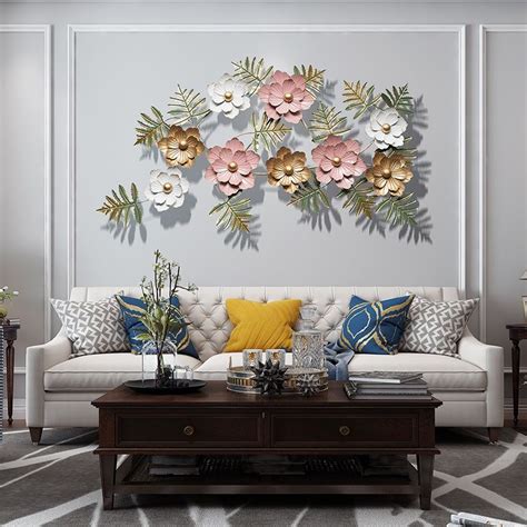 Modern Luxury Look 3d Large Size Landscape Style Leaves And Flowers
