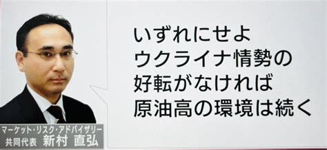 Nikkeiplus9 On Twitter 岸本です。原油高 は続く 松井証券 窪田朋一郎 さん 原油と株は基本連動、でも現状