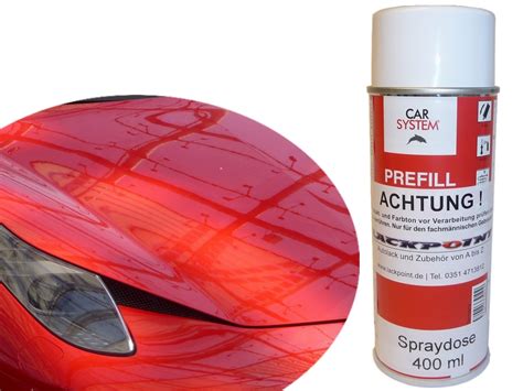 1K Glanz Spraydose 400ml Ferrari Rot 300 Lackpoint Dresden