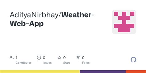 GitHub AdityaNirbhay Weather Web App