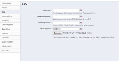 Prestashop Intro To Seo Dh42