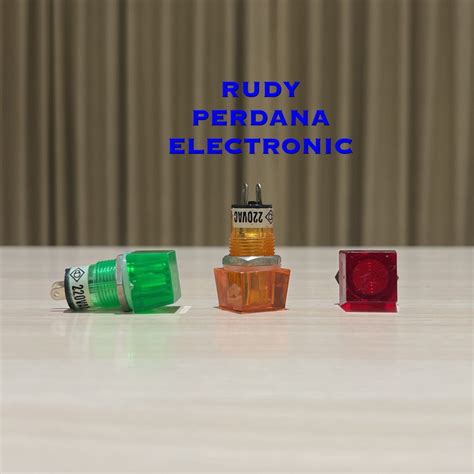 Jual PILOT LAMP LAMPU PANEL INDIKATOR 15MM KOTAK AC 220V 220 VOLT