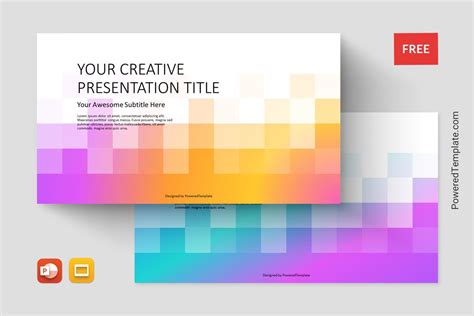 Mosaic Background Presentation Template Modèle De Présentation
