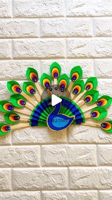 Colours Creativity Space On Instagram Peacock Craft Home Decor Idea
