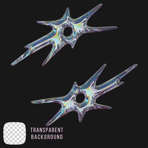 Premium Psd Psd Dispersion Glass Tribal Tattoo Abstract Shape 3d