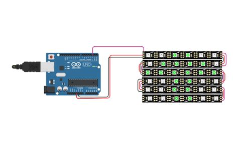 Circuit Design Neopixel Tinkercad