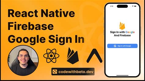 React Native Firebase Google Sign In Code With Beto Code With Beto