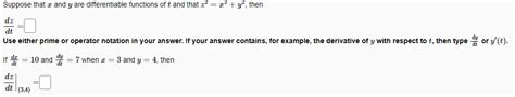 Solved Suppose That X And Y Are Chegg