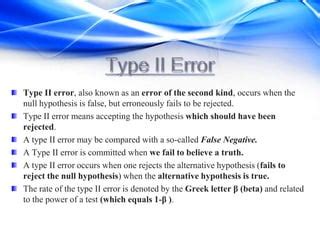 Type I And Type Ii Errors PPTX