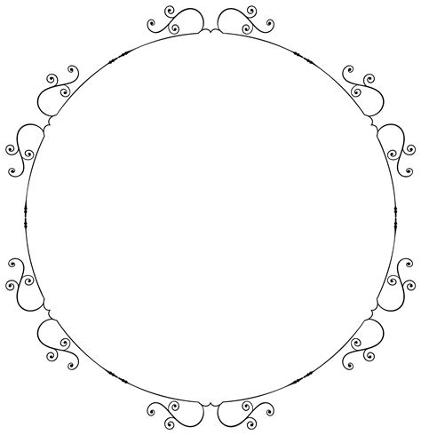 Download Fancy Ornate Circular Frame Svg Freepngimg