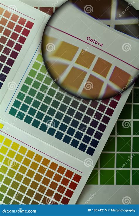 Color Guide For Offset Print Stock Image Image Of Color Concept