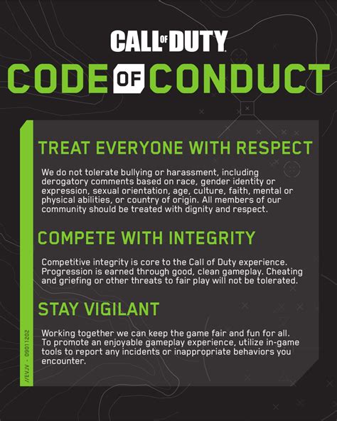 Call Of Dutys New Code Of Conduct Cod Rcallofduty Call Of Dutys New Code Of Conduct Cod Rcallofduty