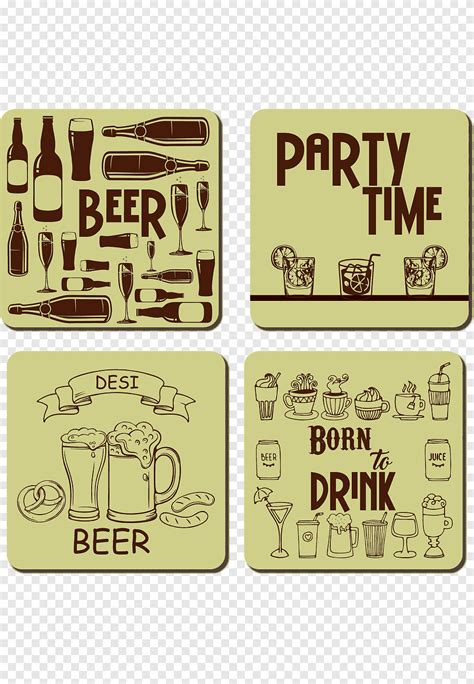 맥주 코스터 음료 라벨 차 맥주 상표 직사각형 Png Pngegg