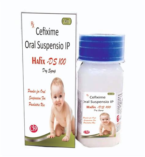 Hafix Ds 100 Cefixime Oral Suspension Ip Dry Syrup For Hospital