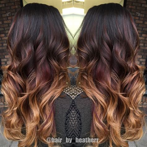 Copper Brown Hair Color Ombre