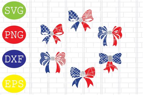 Patriotic Bow Tie Svg Fourth Of July Graphic By Digitalsvgfiles