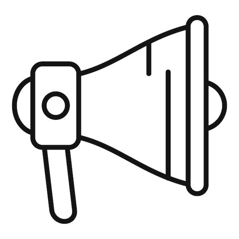 Premium Vector Megaphone Icon Outline Vector Report Audit Document Data