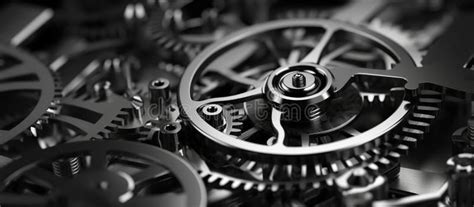 Close Up Of Gears And Cogs Mechanism Stock Illustration Illustration