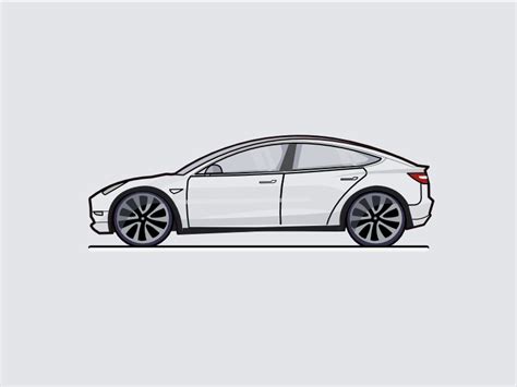 Tesla Model 3 Lap Book Templates Pancake Art Car Artwork
