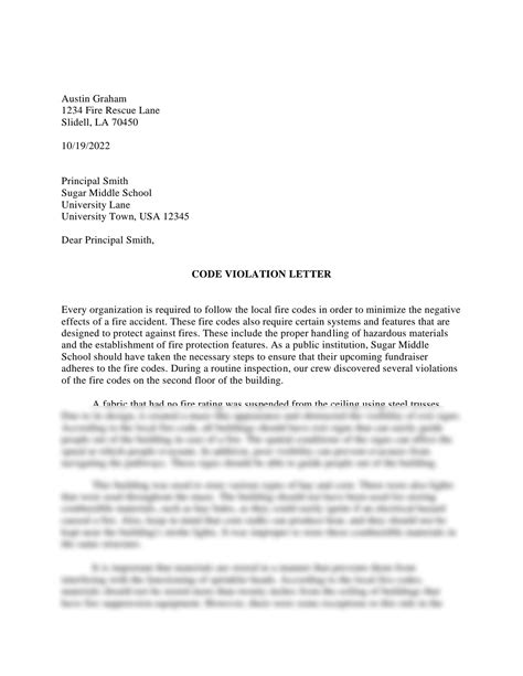 Solution Unitiii Code Violation Letter Studypool