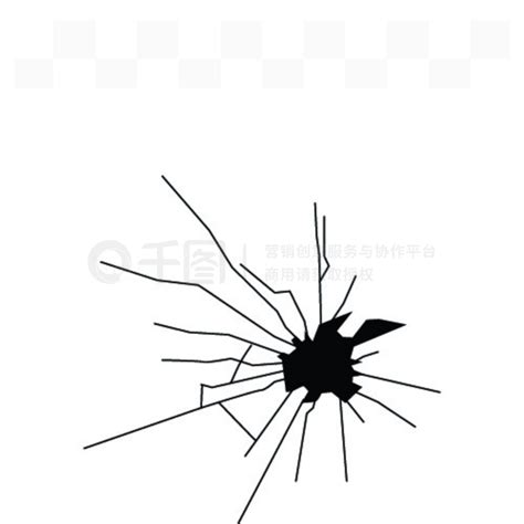 白色免抠元素孤立在白色背景上的碎玻璃剪影。碎玻璃剪影模板免费下载eps格式500像素编号41490245 千图网
